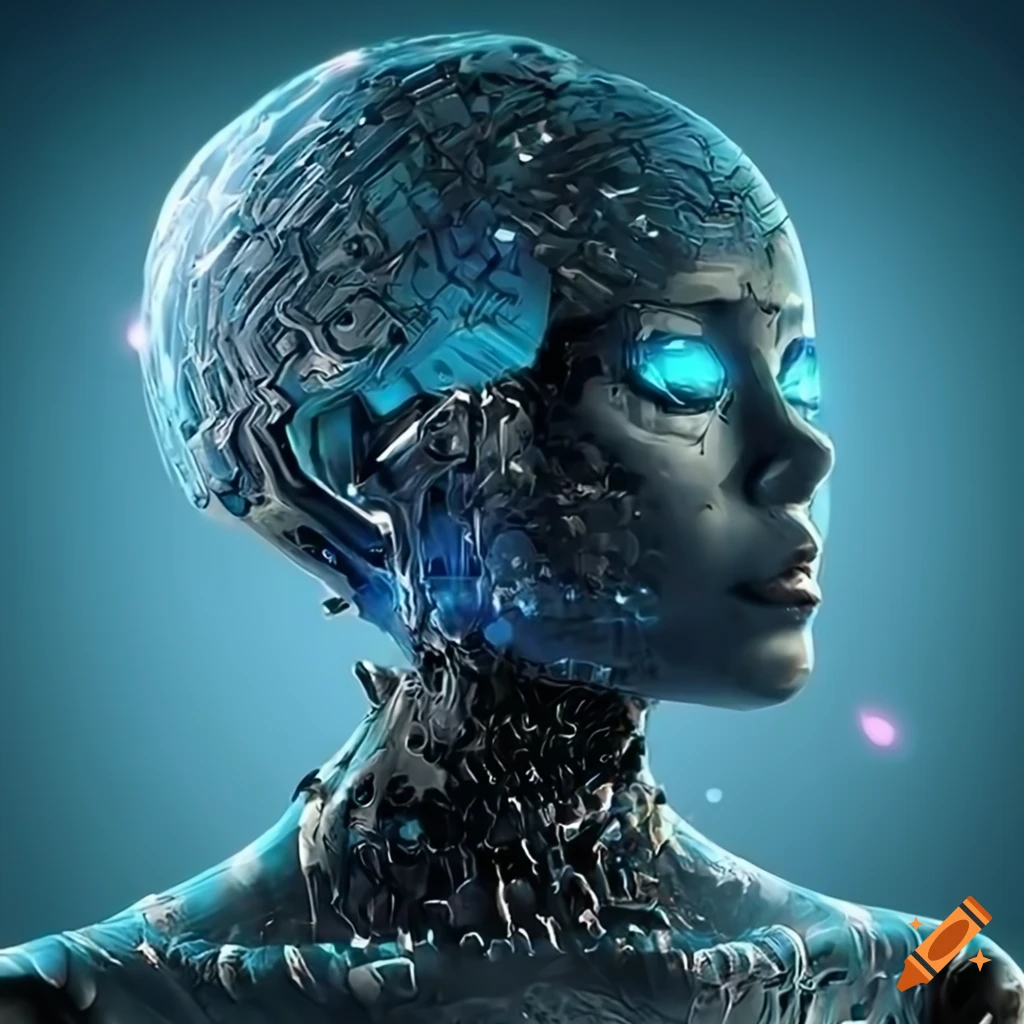 Futuristic digital artwork by ai on Craiyon