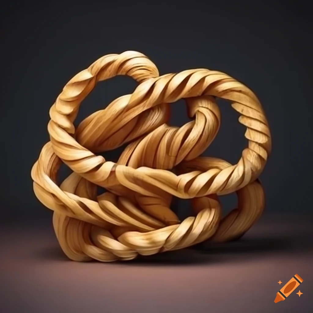 Abstract art featuring twisted shapes on Craiyon