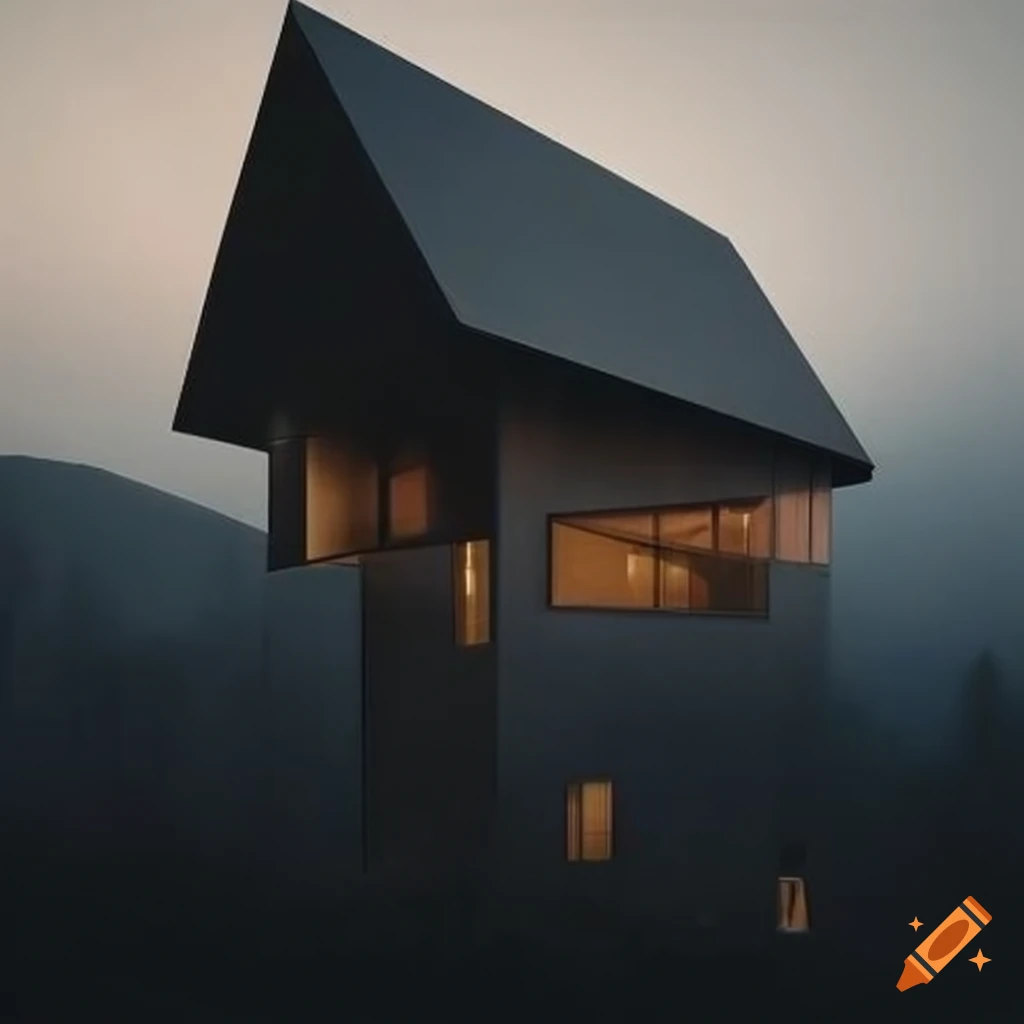 Minimalist tower cabin architecture on Craiyon