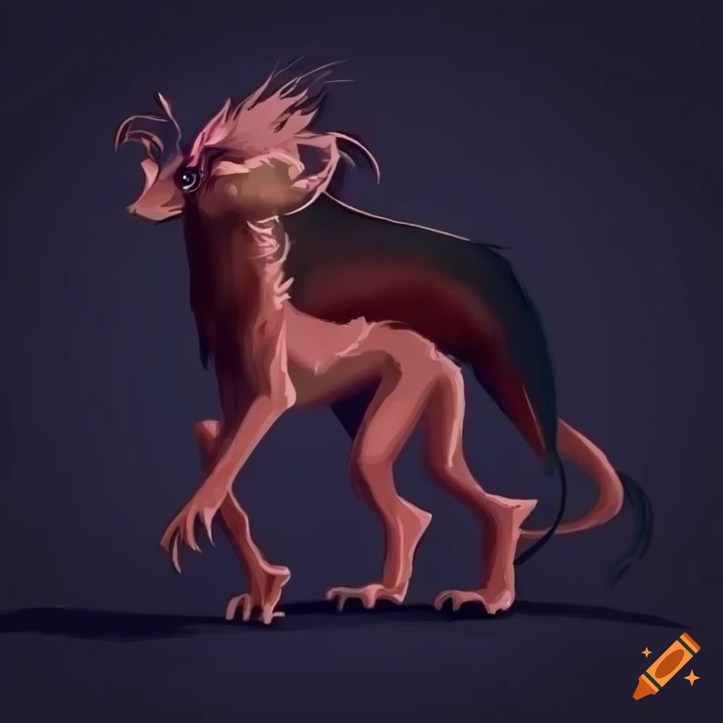 Elegant and graceful mythical quadruped creature with kind eyes on Craiyon