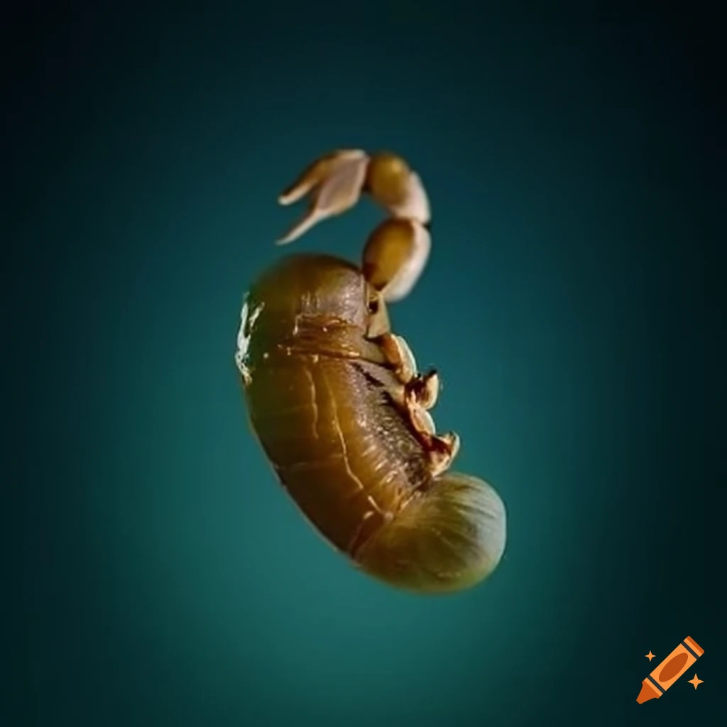 Image of a scorpion transformed into a pickle on Craiyon