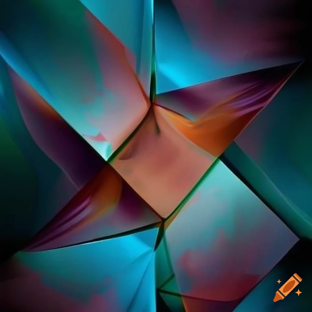 Copper block with vibrant and mystical abstract design on Craiyon