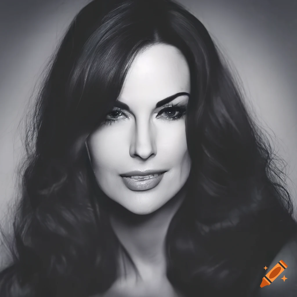 Closeup glamour portrait of nina radcliff on Craiyon