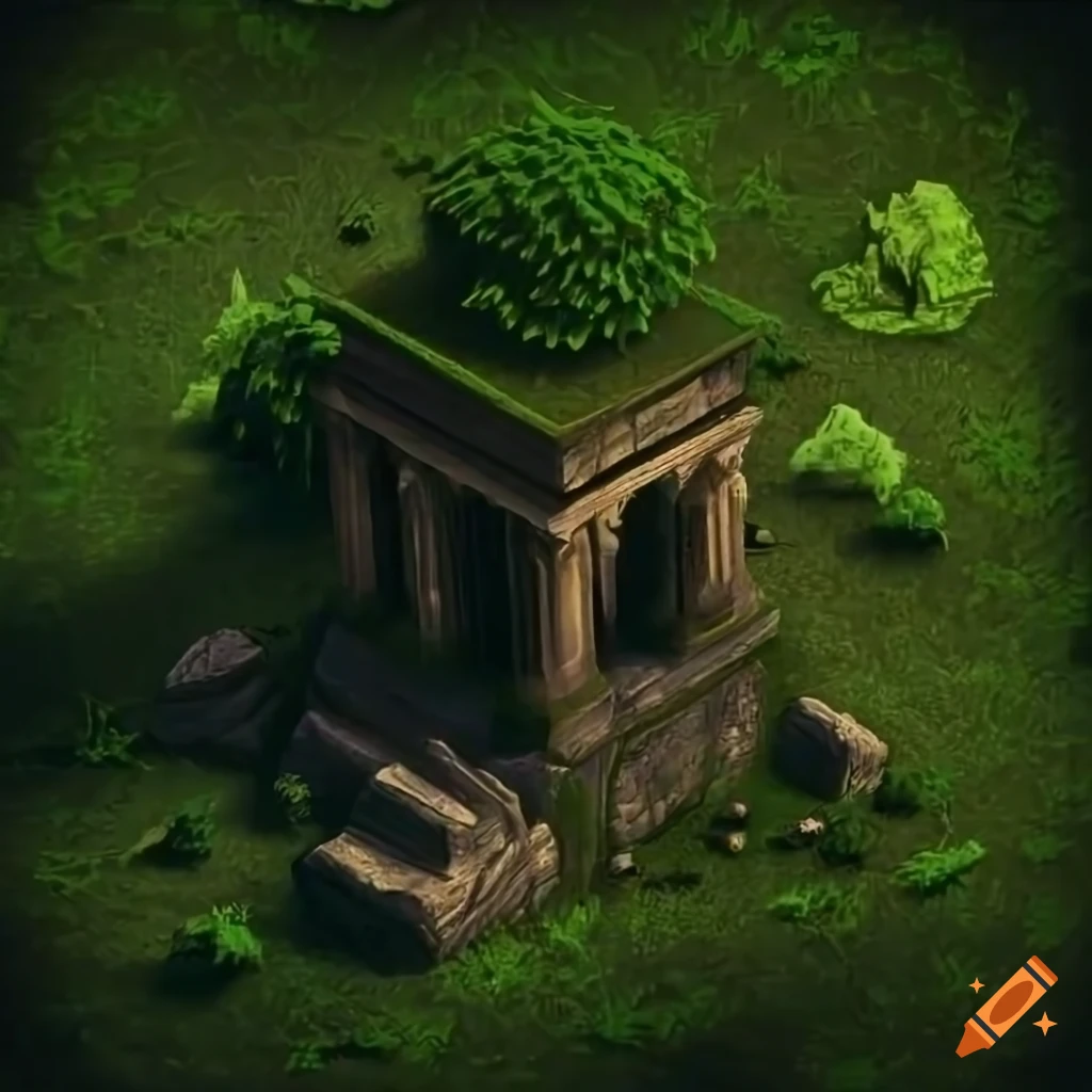 Greek temple in a fantasy RPG game on Craiyon