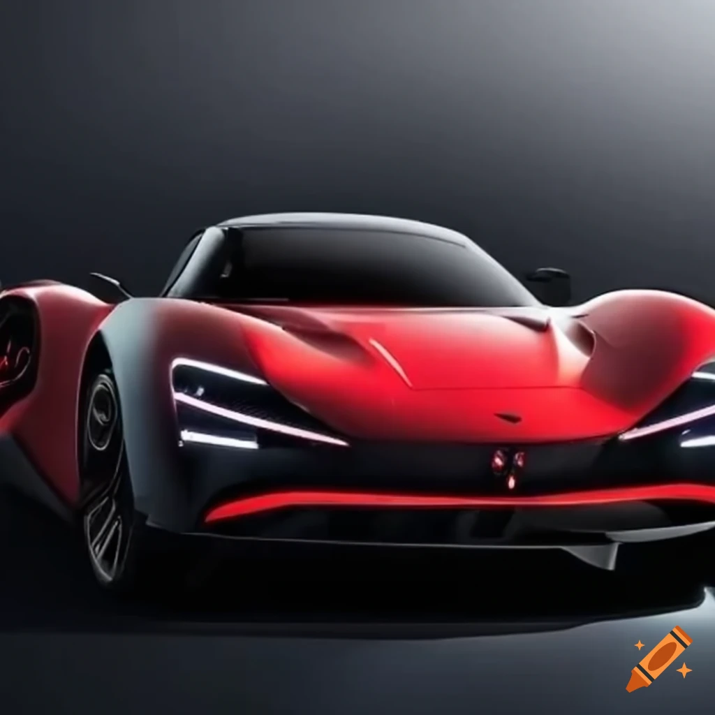 Image of a 2024 fso syrena sport hypercar on Craiyon