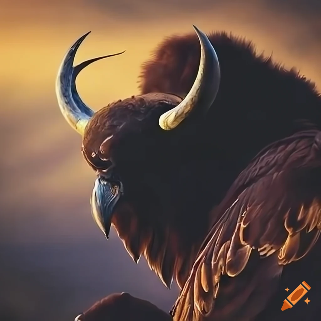 Buffalo And Eagle Wallpaper