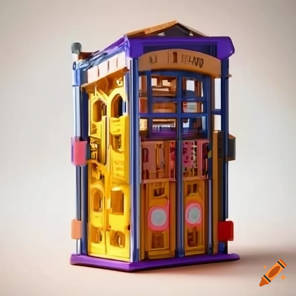 Colorful fantasy miniature elevator