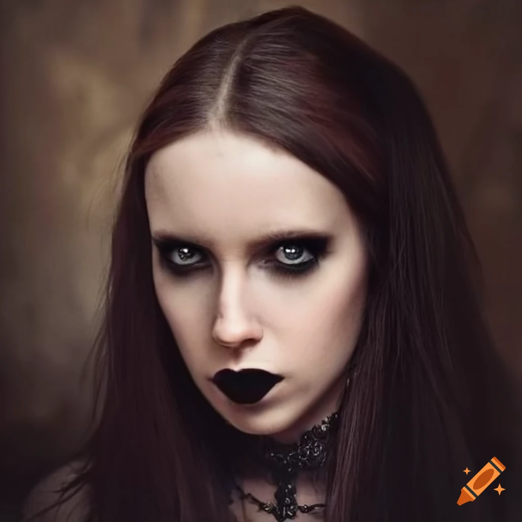 Image of a young gothic nordic woman from medieval times on Craiyon