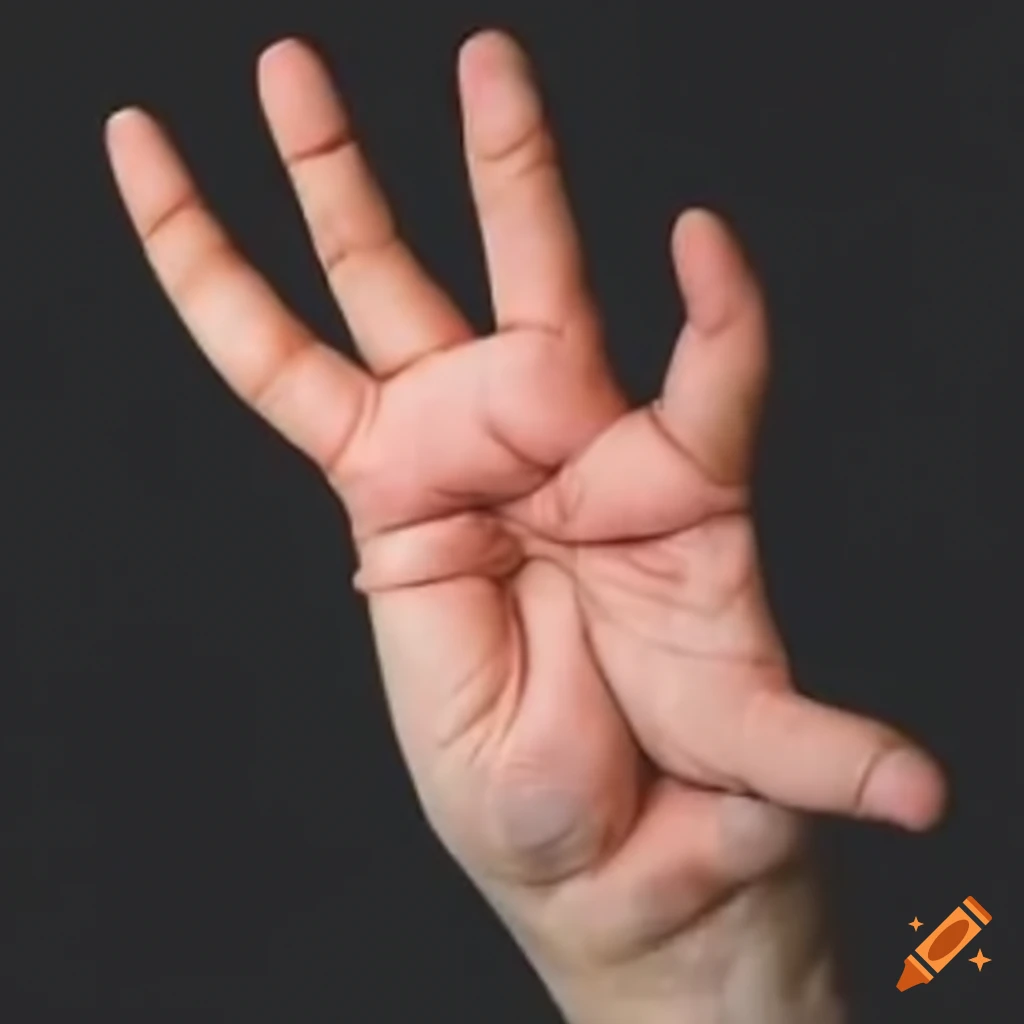 Sign language illustration on Craiyon