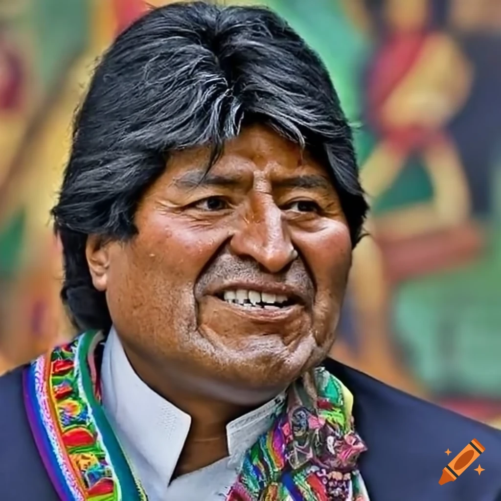 Portrait of evo morales on Craiyon