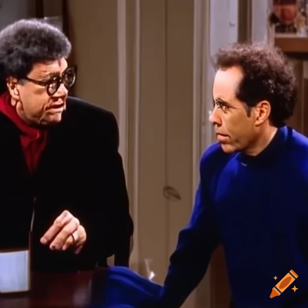 Bill barr and jerry seinfeld on seinfeld on Craiyon