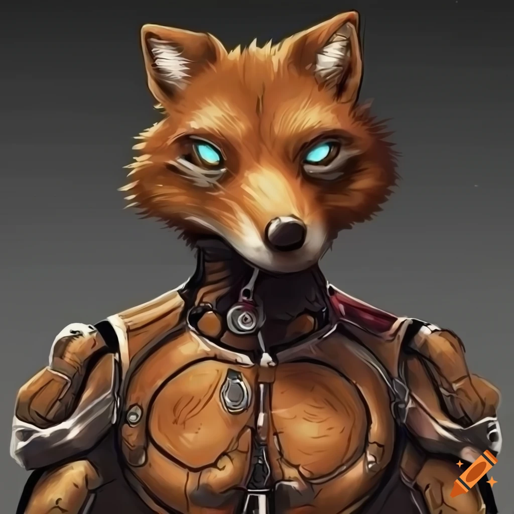 Fantastical cyberpunk robotic european badger in anime style on Craiyon