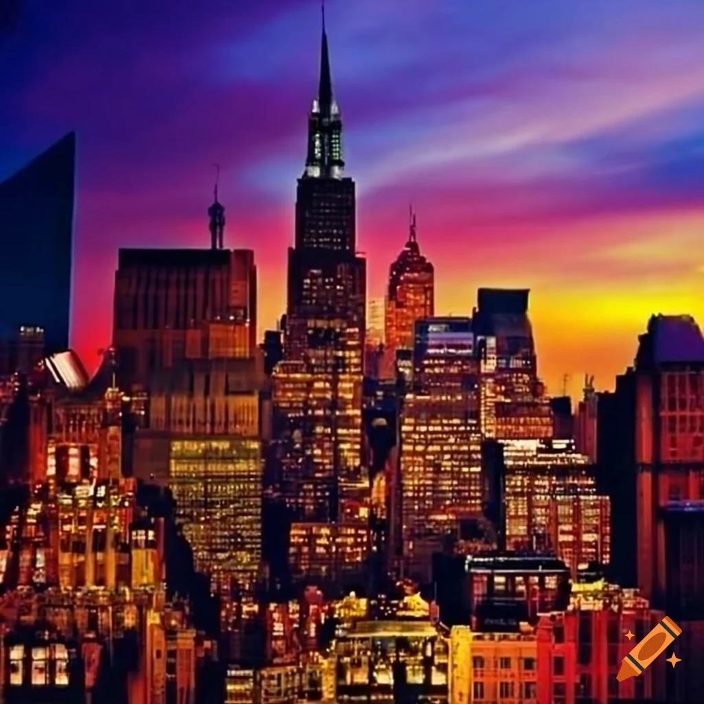 Colorful image of ground zero in new york city on Craiyon