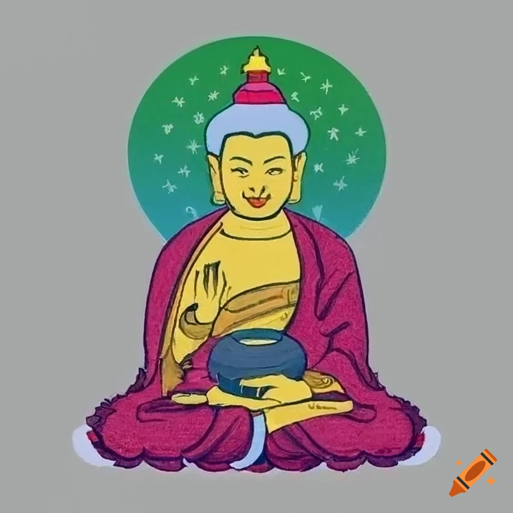 Maitreya Buddha in Santa costume on Craiyon