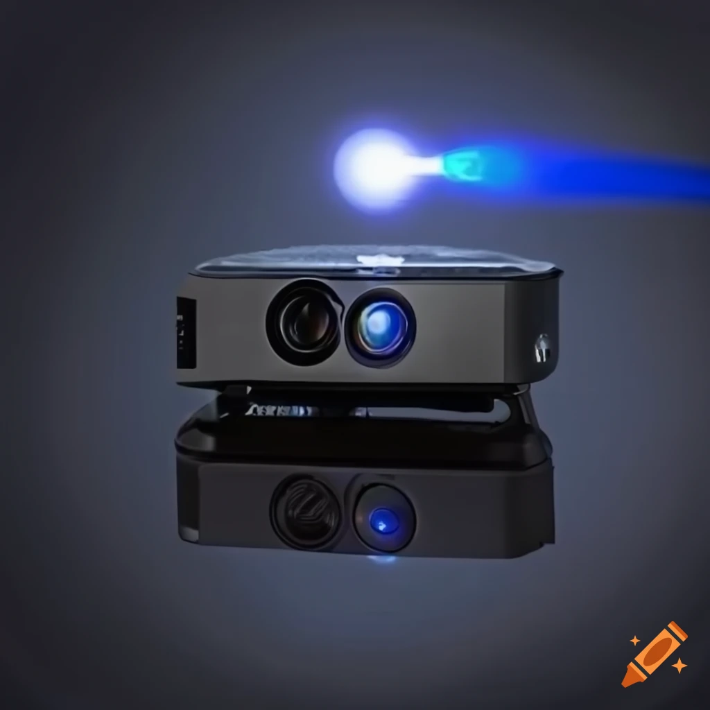 Air conditioner with projector on Craiyon