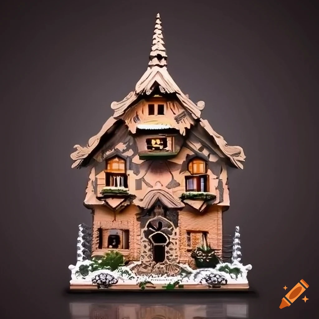 Steampunk clock tower on Craiyon