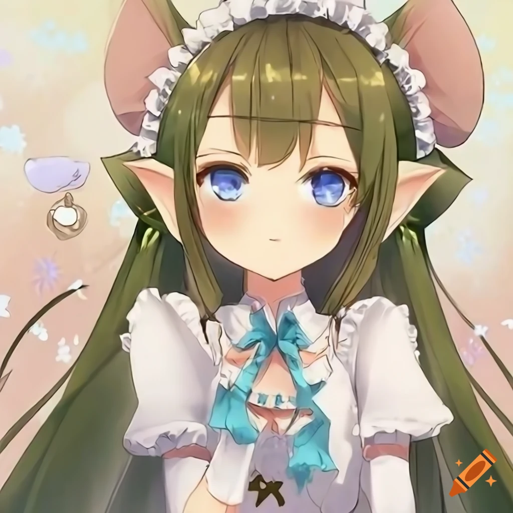 Cute and mischievous anime goblins guarding their dungeon on Craiyon