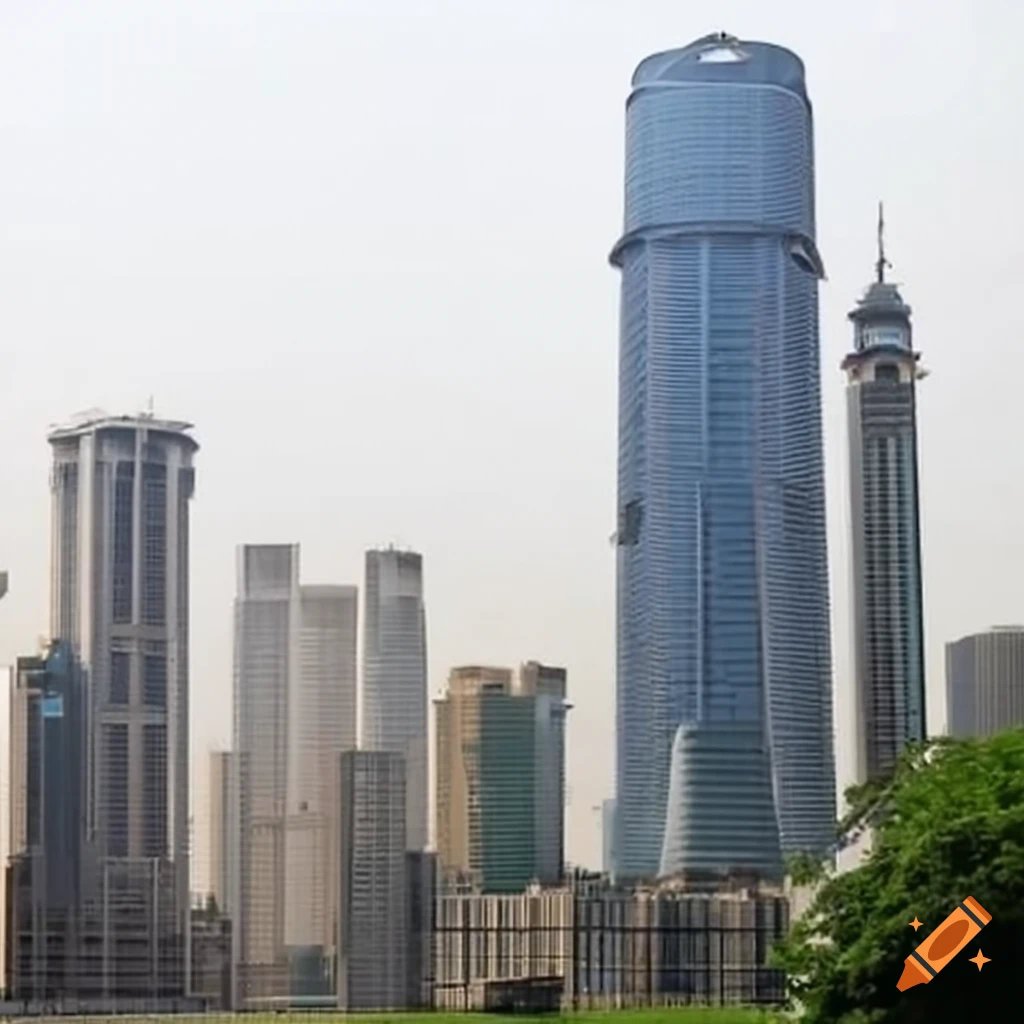 Modern skyline of pakistan with skyscrapers on Craiyon