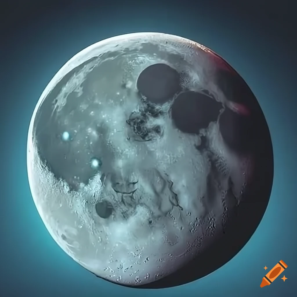 Scientists analyzing moon rocks in a laboratory on Craiyon