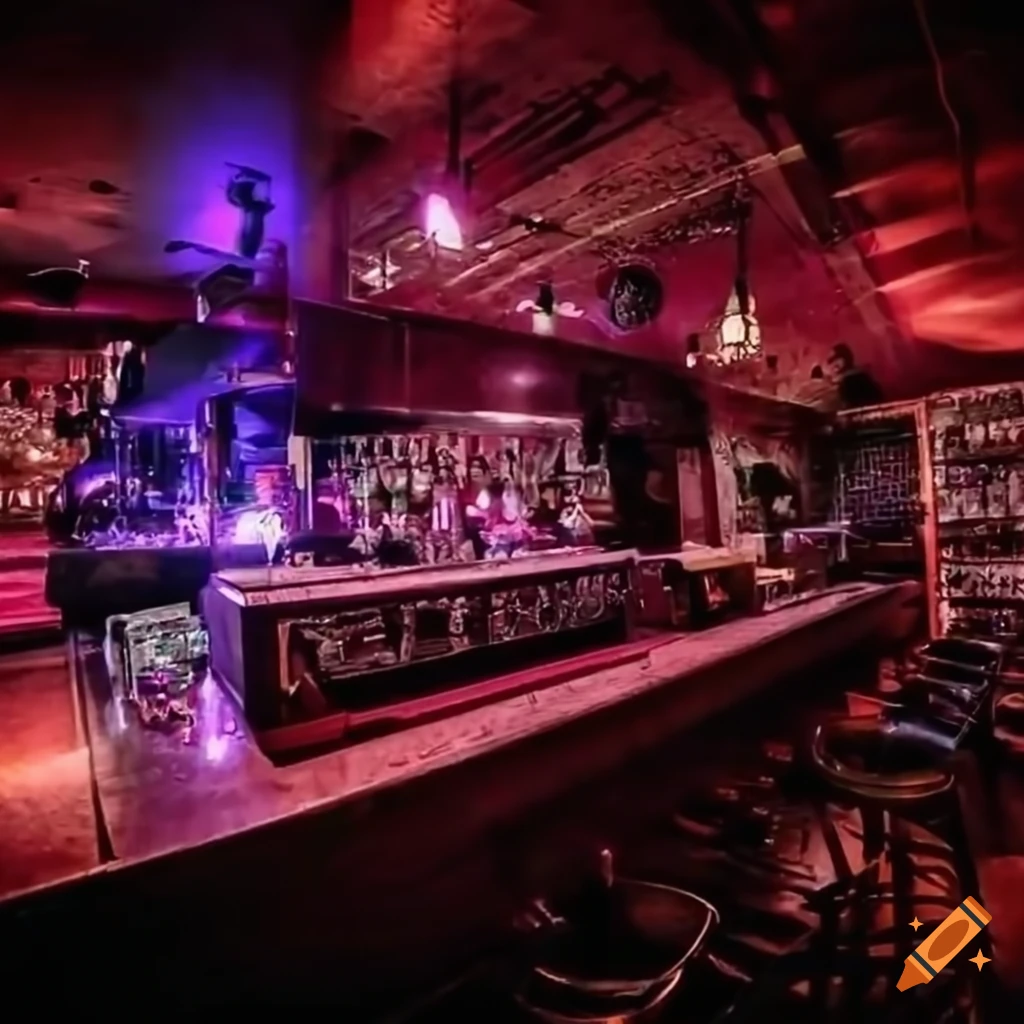 Metal music bar cafe on Craiyon