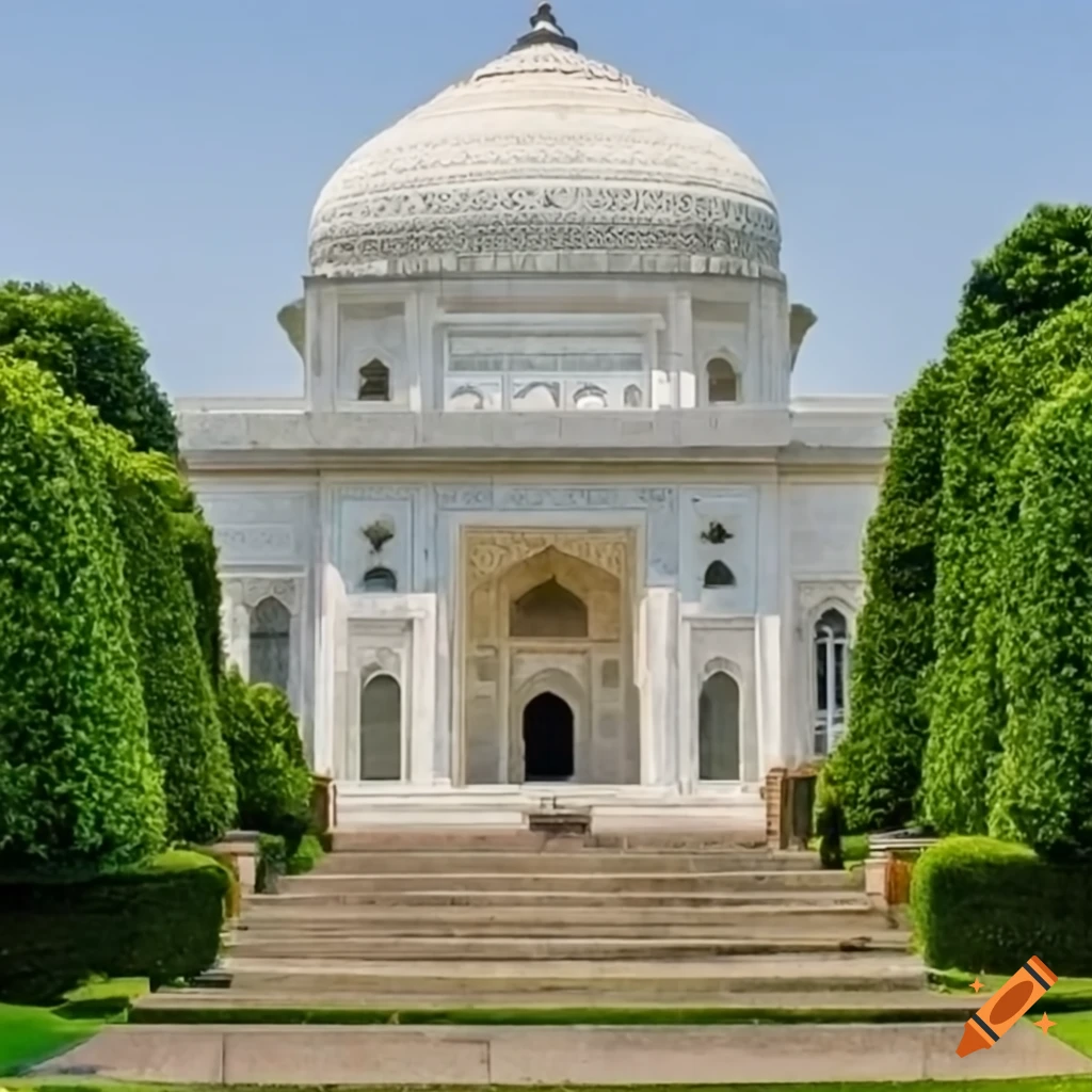 Full frontal view of mughal mahal white house whitemarsh lynnewood on ...