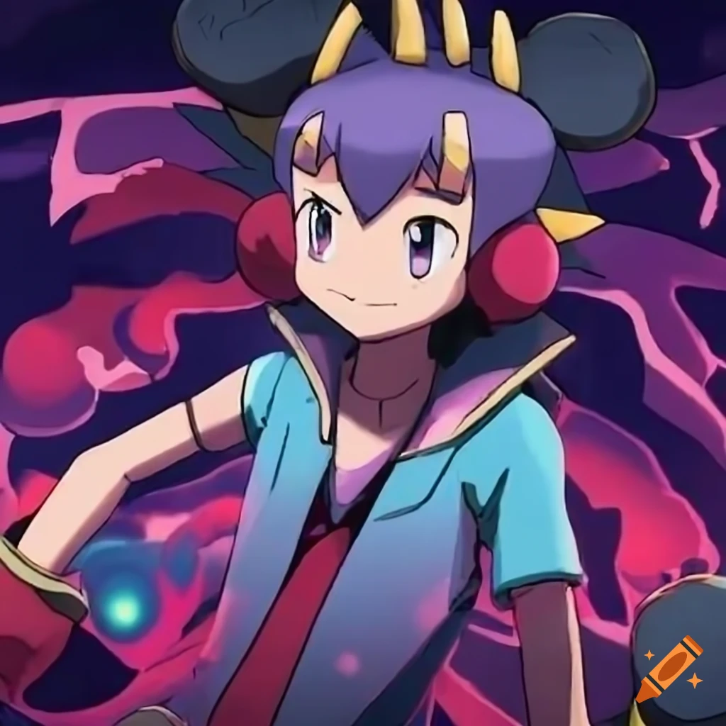 Trickster and musician anime character in the Pokemon universe on Craiyon
