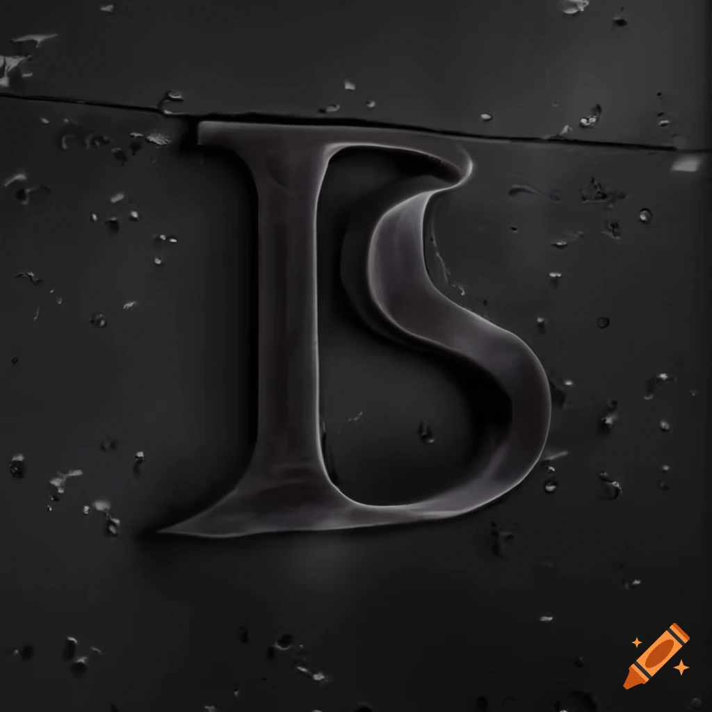 Engraved letters on a wet gabbro wall on Craiyon