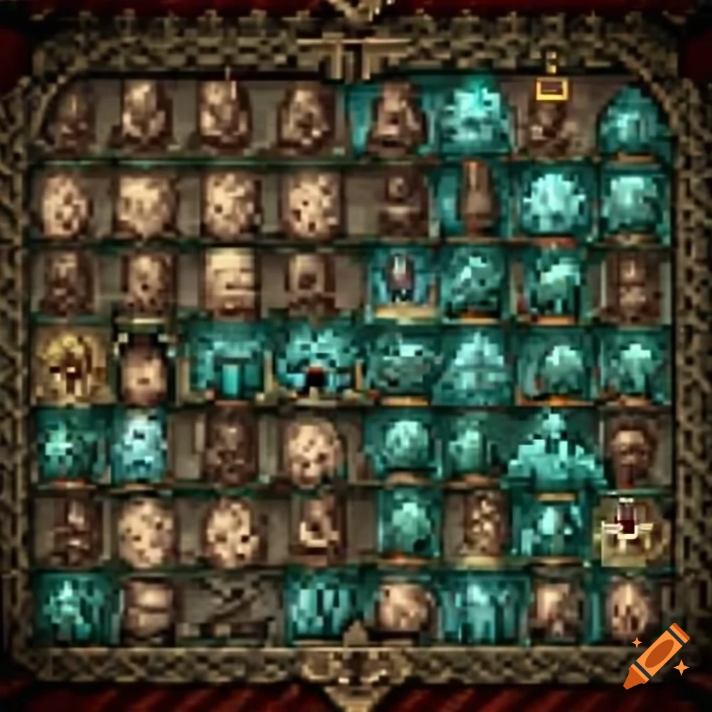 Tiles of the zebes surface in super metroid game on Craiyon