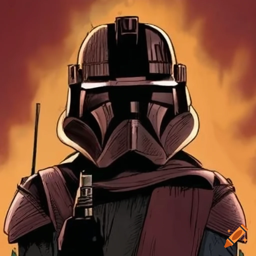 Rebel character in old comic book style on Craiyon