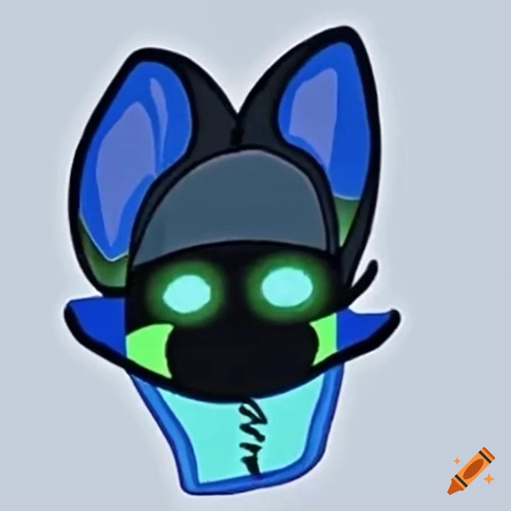 Digital art of ZipZap the Protogen on Craiyon