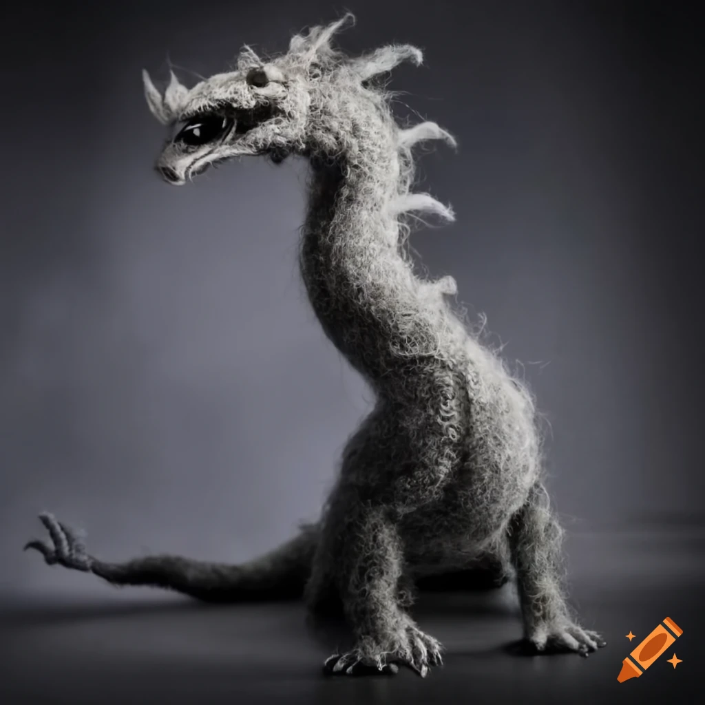 Soft fluffy dragon on Craiyon