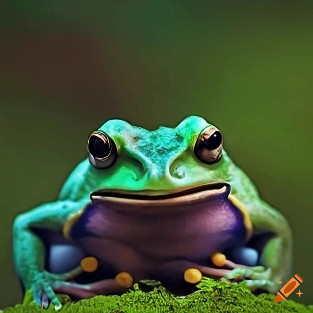 Angry frogs on Craiyon