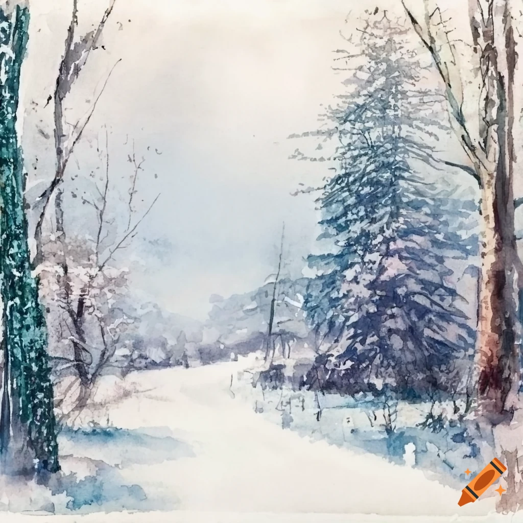 Lonesome shadow in a winter landscape by carl larsson on Craiyon