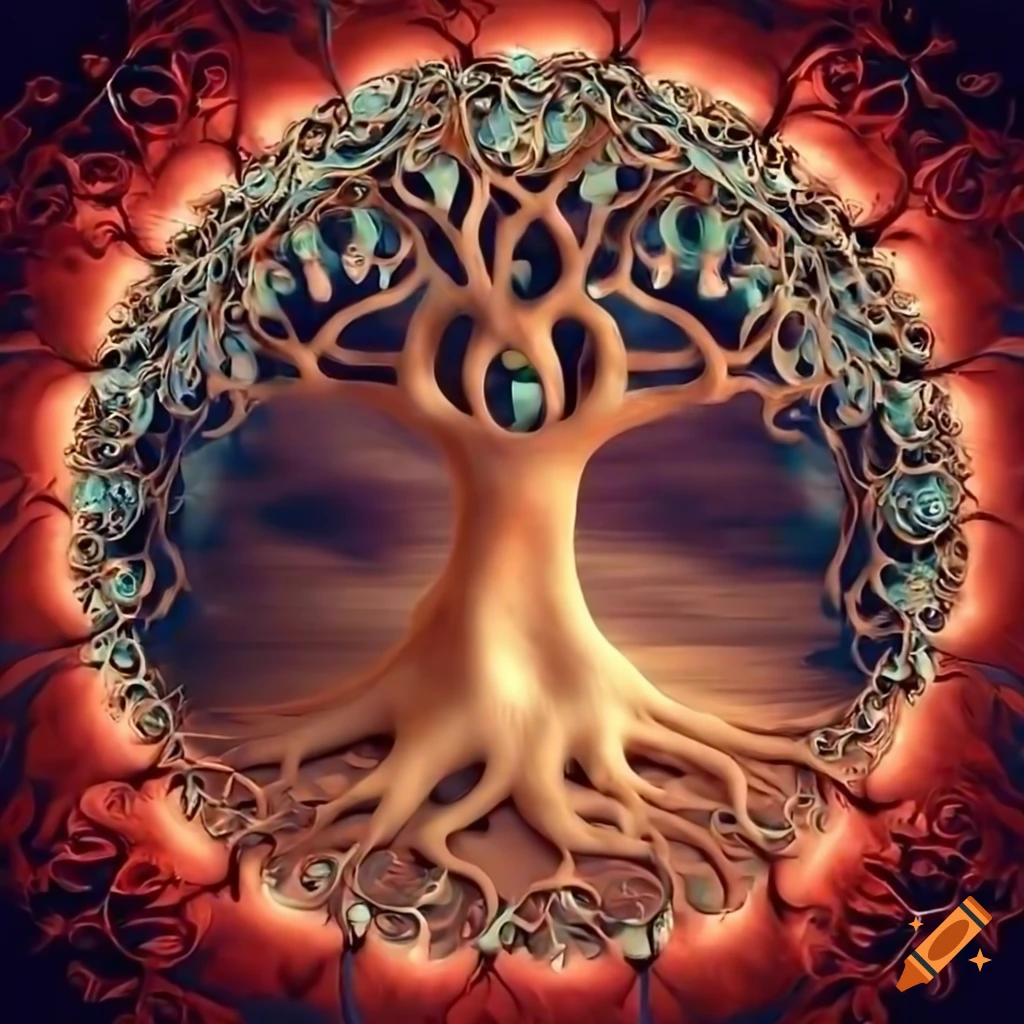 Celtic tree of life design on Craiyon