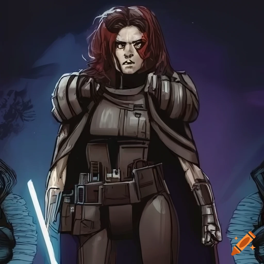 Comic style artwork inspired by star wars on Craiyon