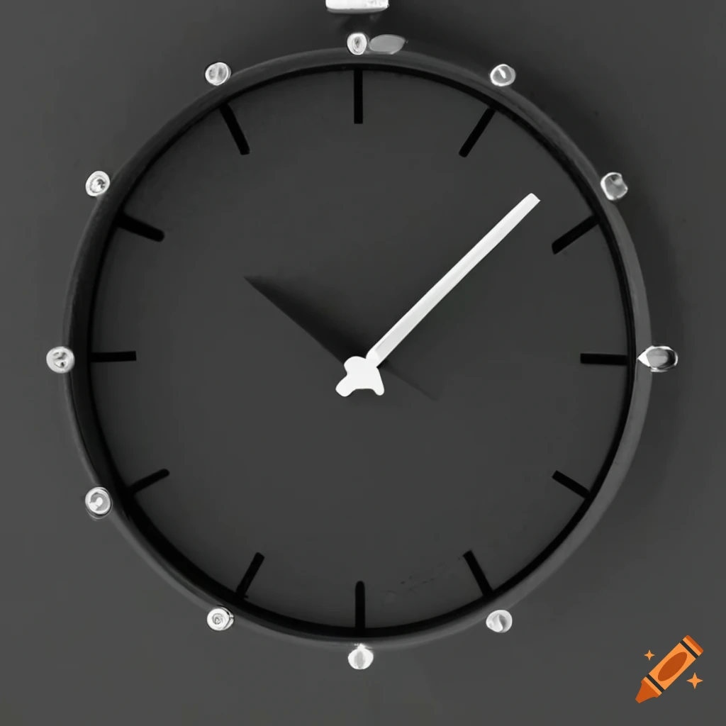 Clock showing the hour on Craiyon