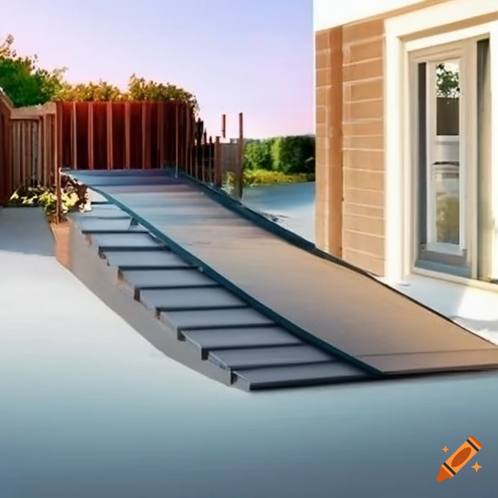 Outdoor entrance ramps on Craiyon