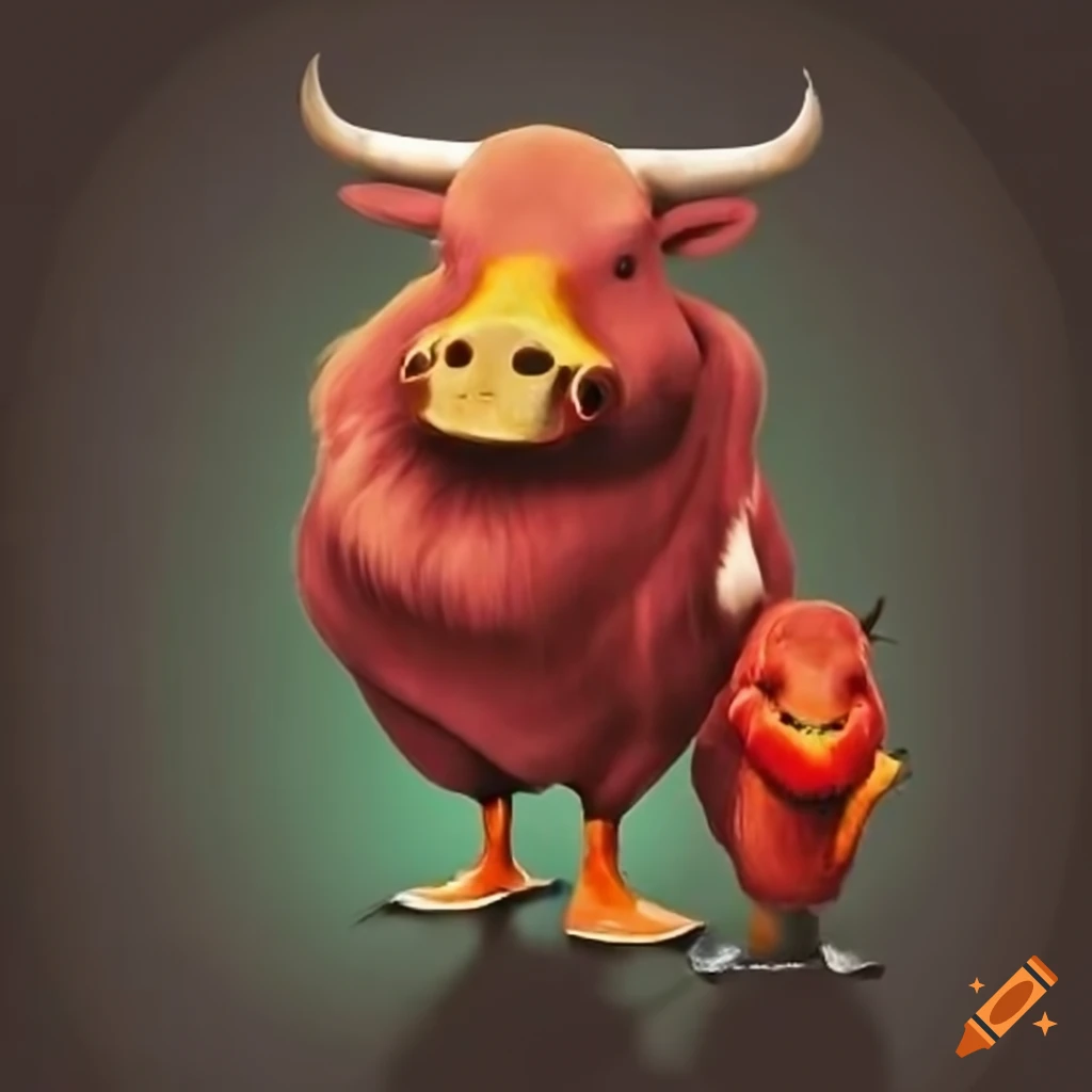 Bull doctor playing a video game on Craiyon