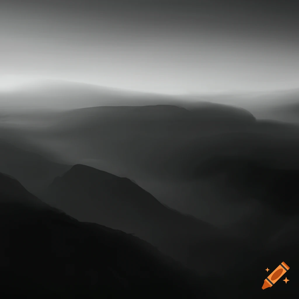 Minimalist grey landscape