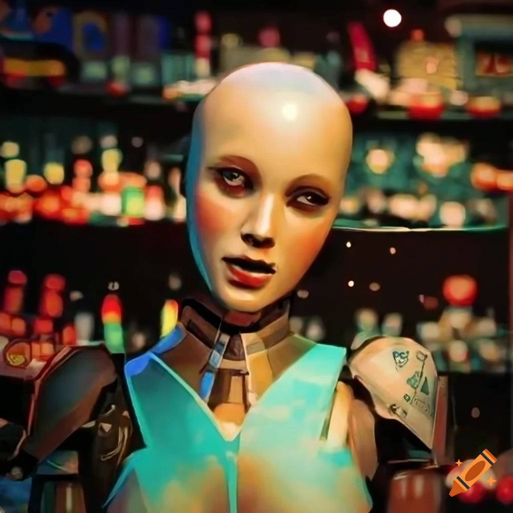 Crowded marketplace with haberdasher and various characters on Craiyon