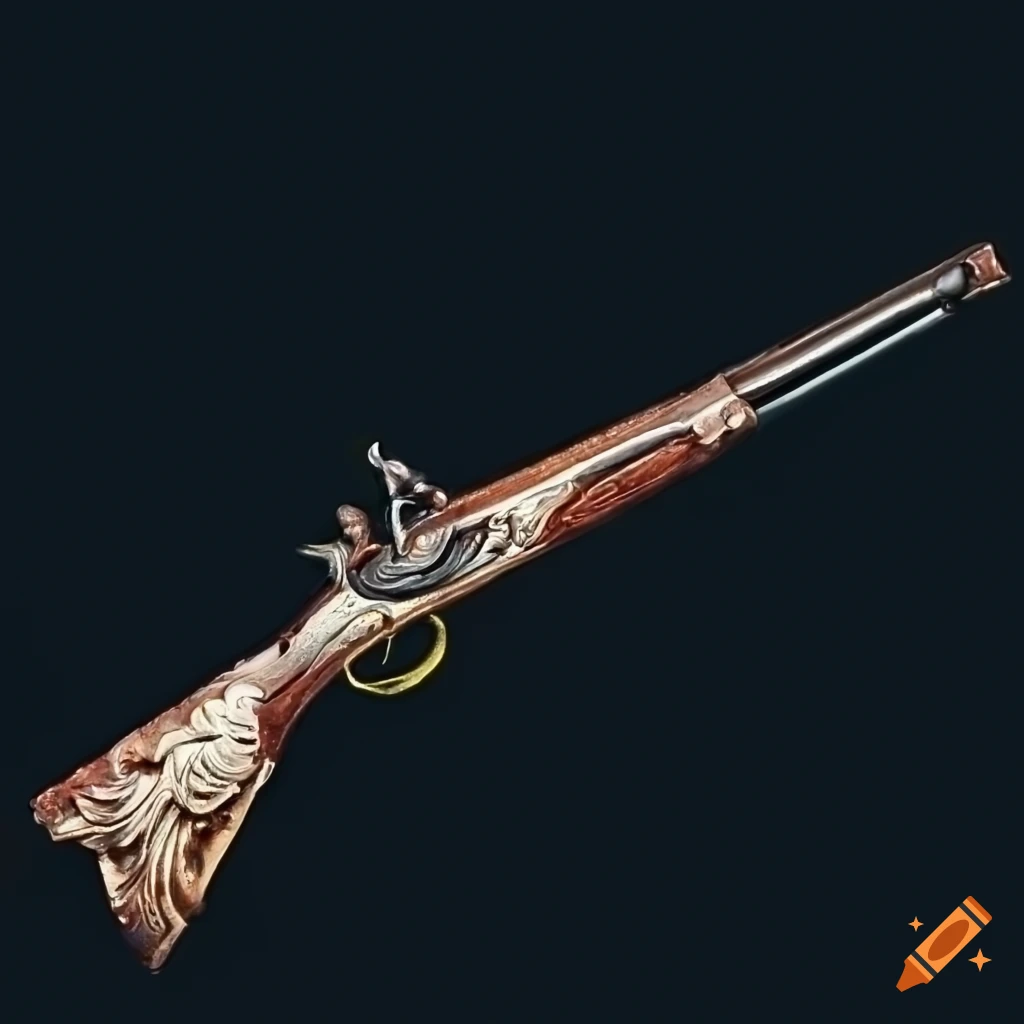 Rococo jasperware flintlock