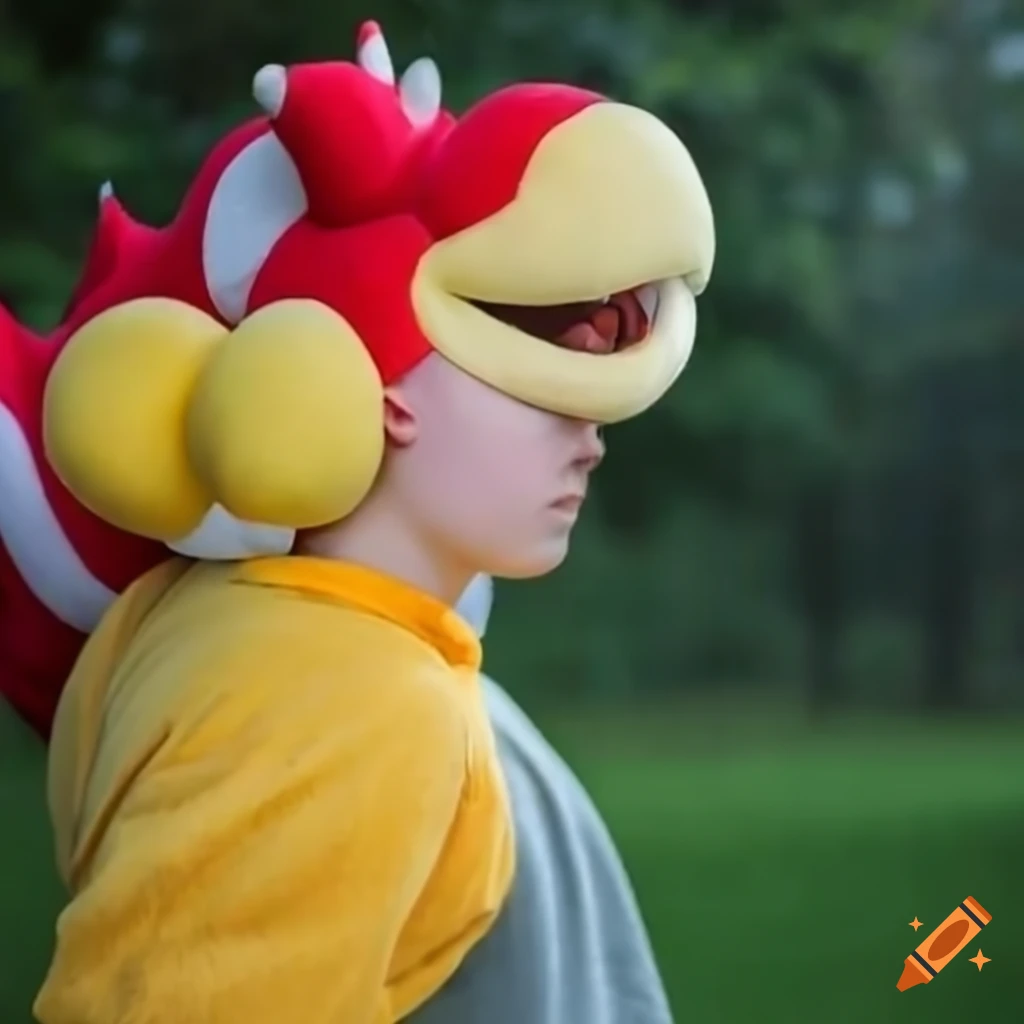 Cosplayer dressed as Lemmy Koopa from Mario on Craiyon