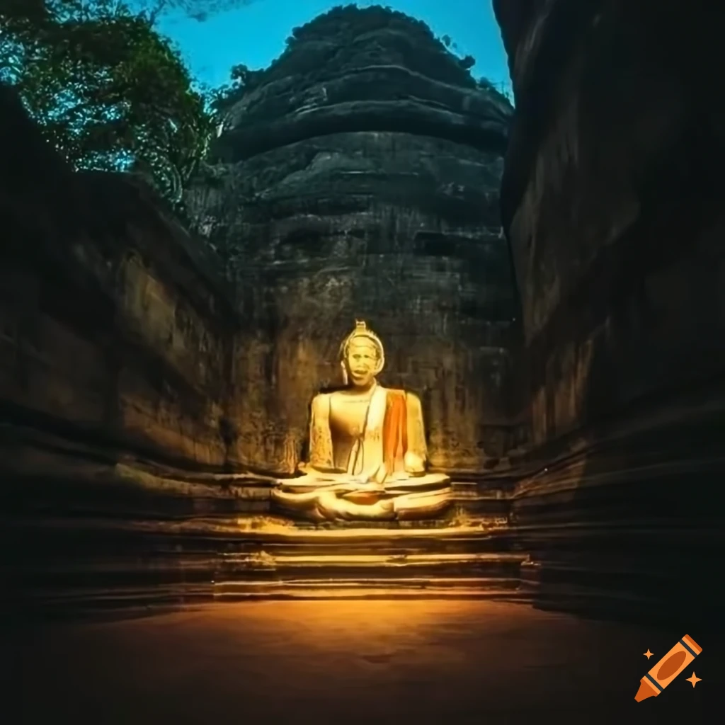 Visualization of Buddha's birth in ancient Sri Lanka on Craiyon