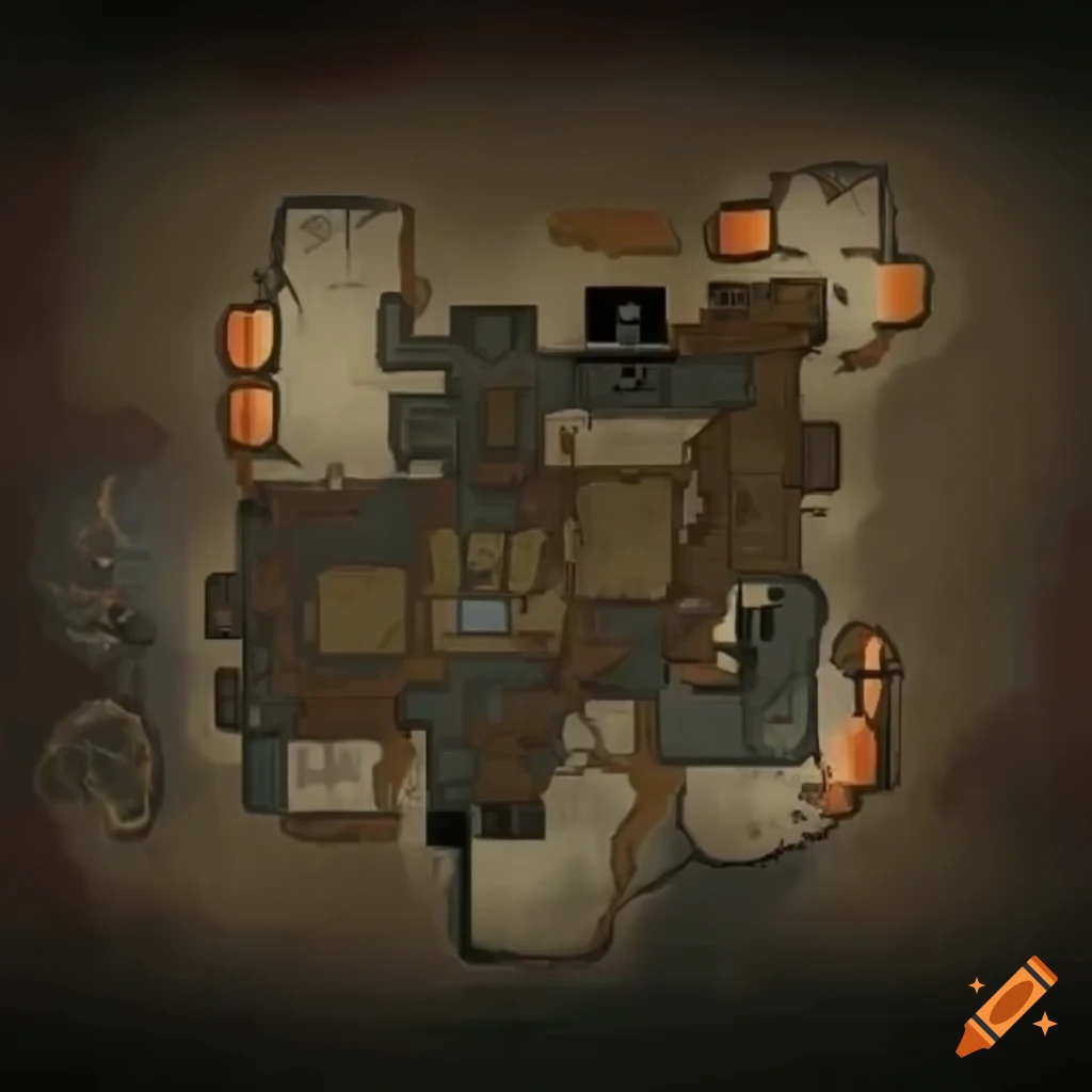 Counter-strike: global offensive map on Craiyon