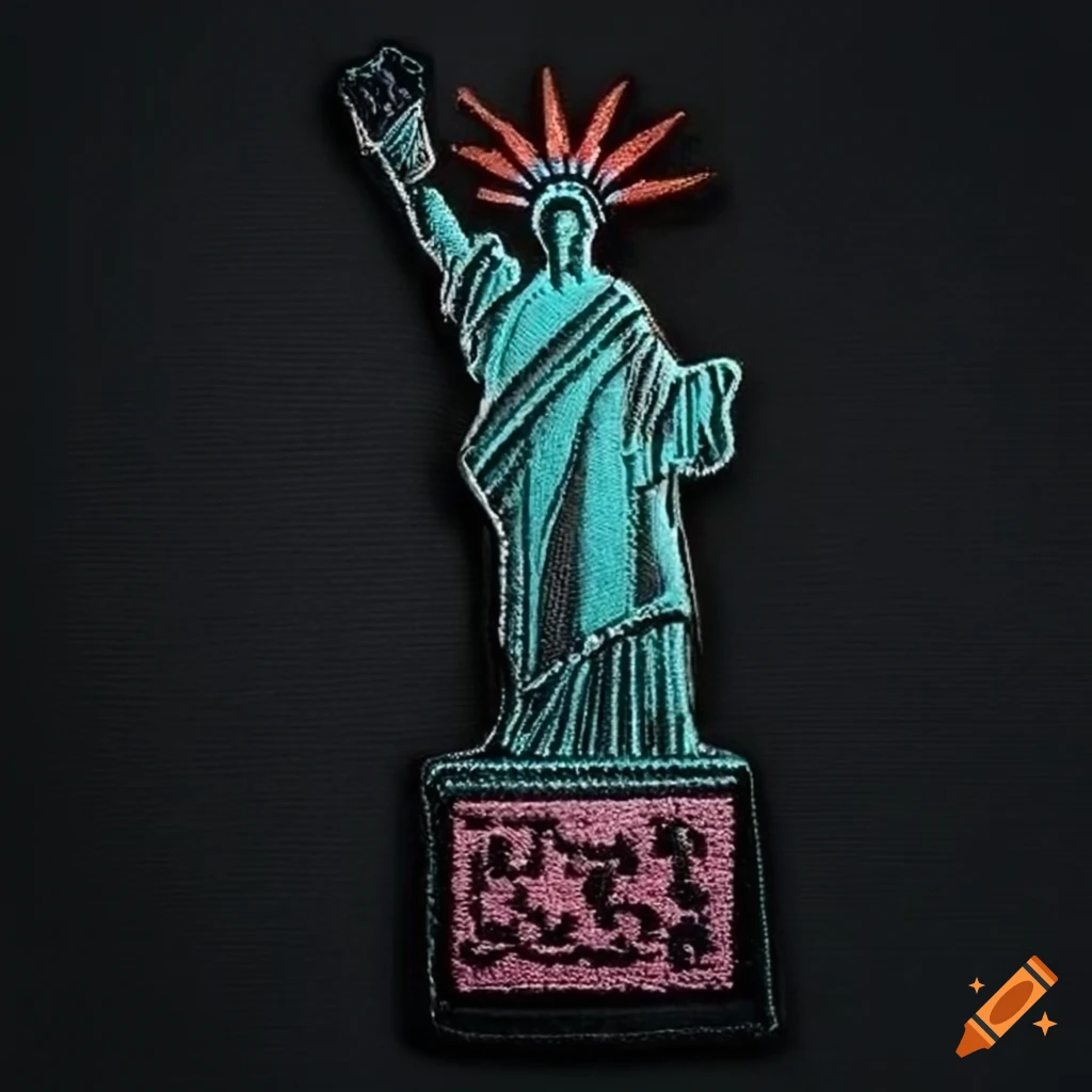 Noir graphic design patch