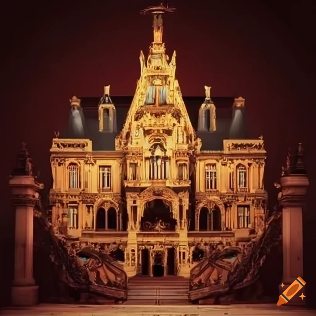 Stunning palace architecture on Craiyon