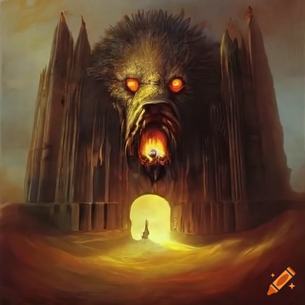 Painting of temple of fenrir the ferocious
