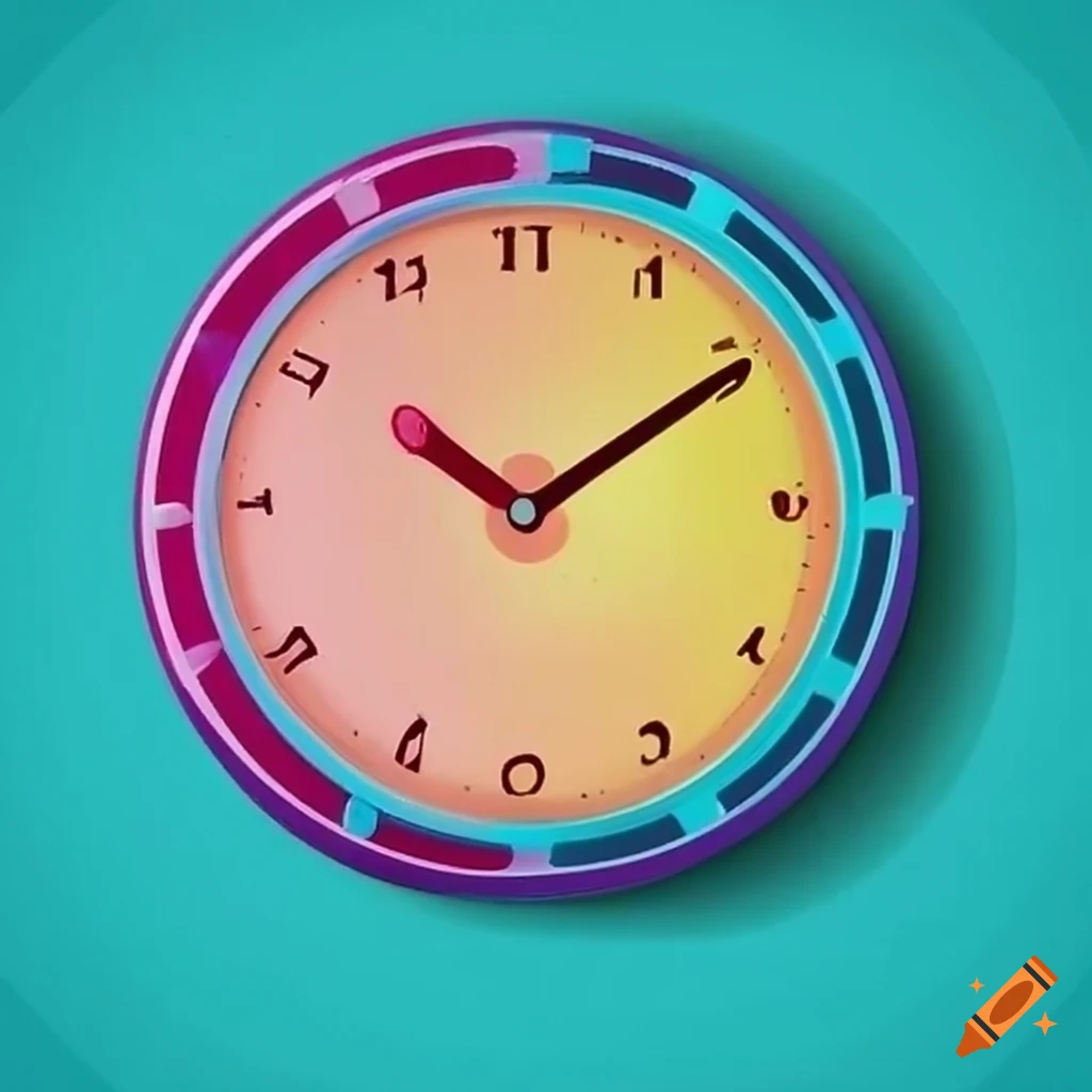 Elegant Clock With Dotted Hour Markers Elegant Clock With Dotted Hour Markers