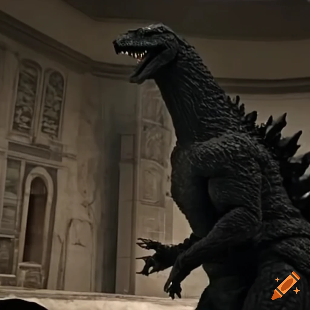 Epic lego godzilla figure on Craiyon