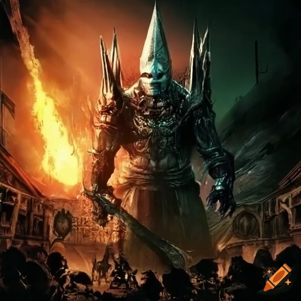 Image of a clockwork demon warrior on Craiyon